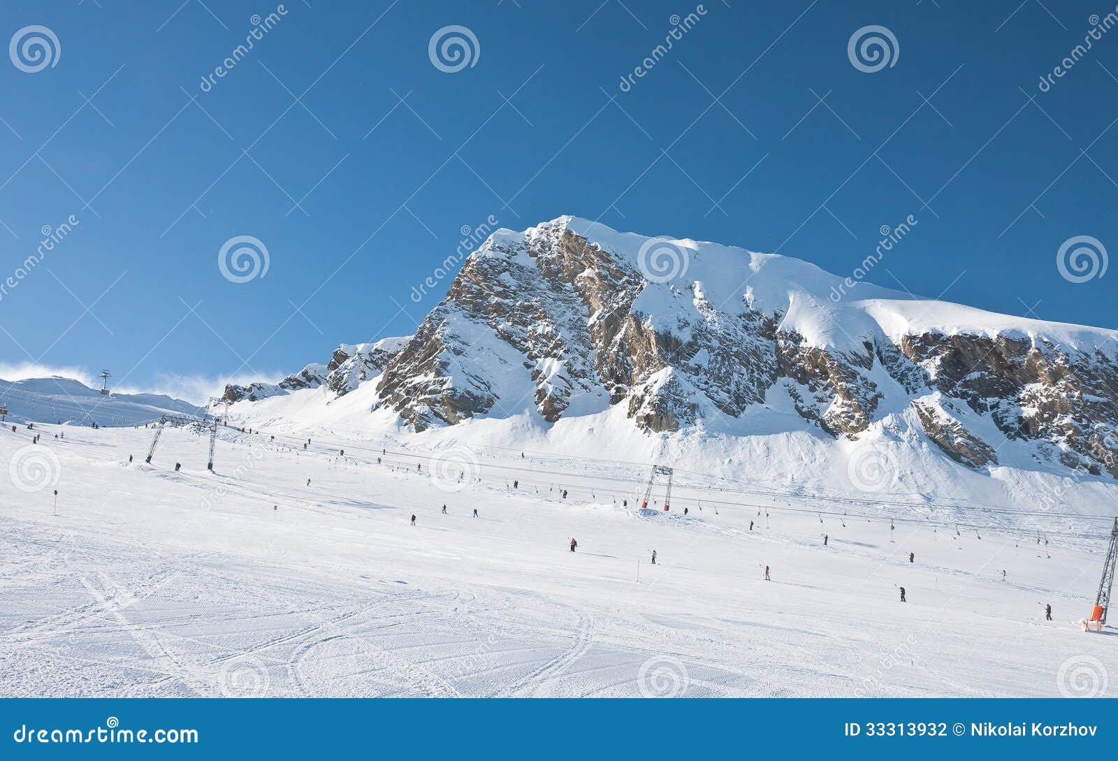 Ski Resort of Kaprun,. Austria Stock Photo - Image of daring, glacier ...