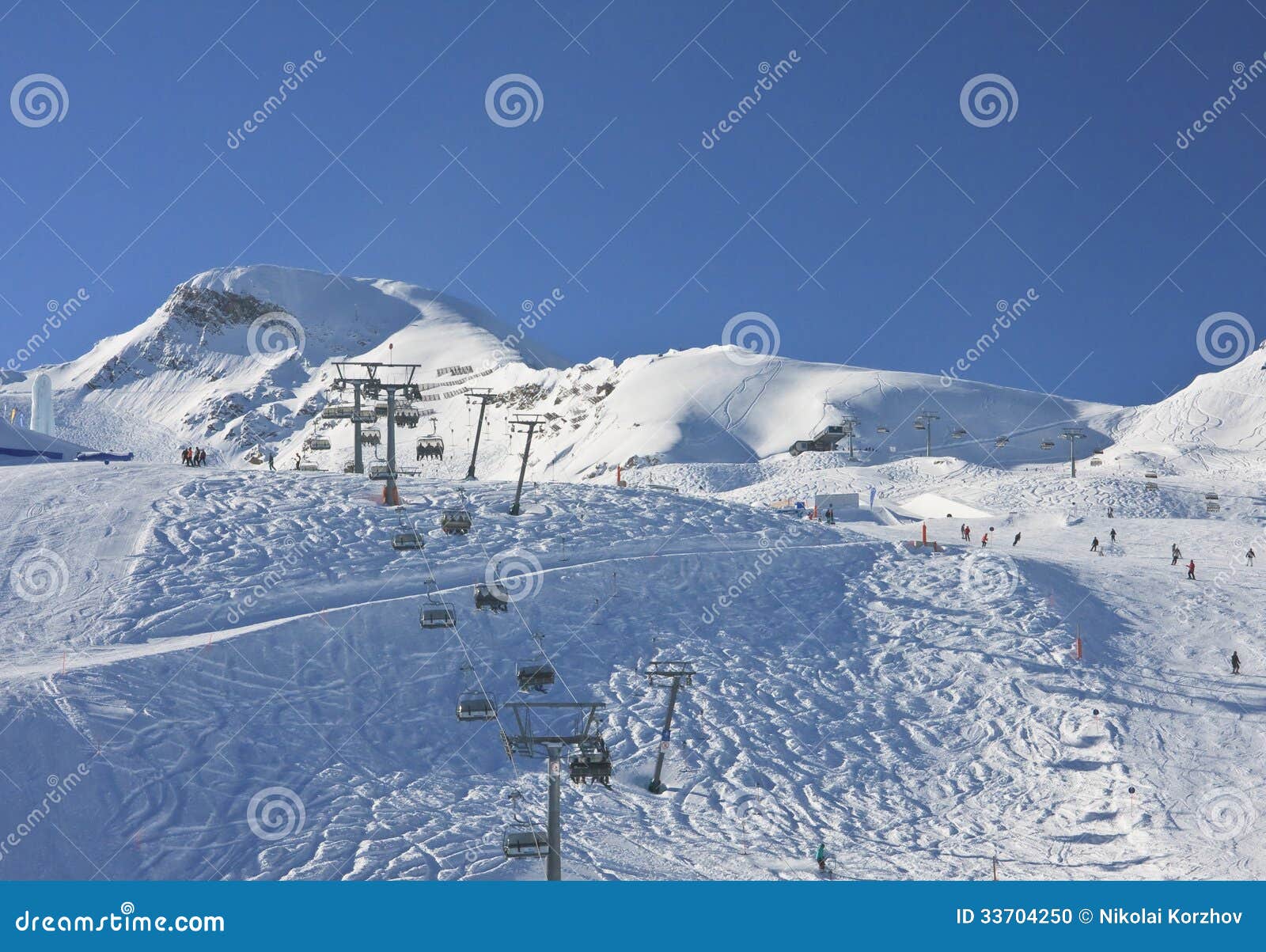 Ski Resort of Kaprun, Austria Stock Photo - Image of kaprun, alpine ...