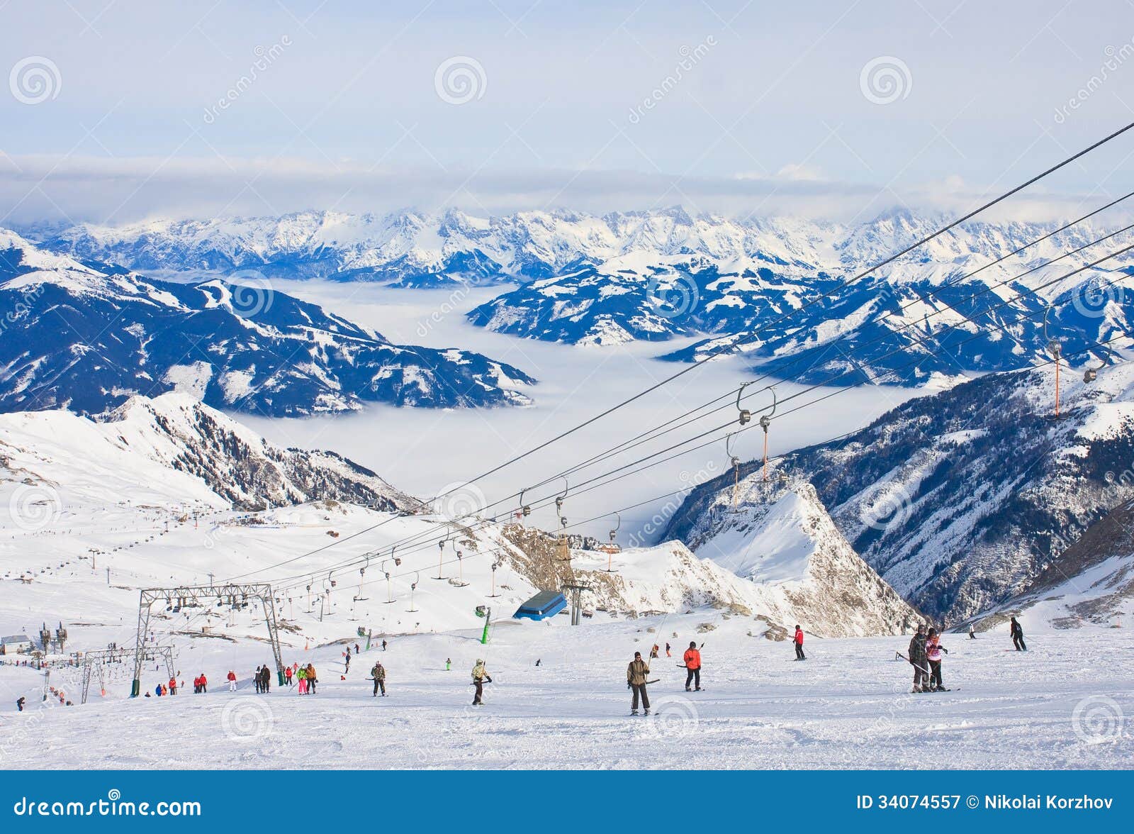 Ski Resort of Kaprun, Austria Editorial Photography - Image of tourism ...