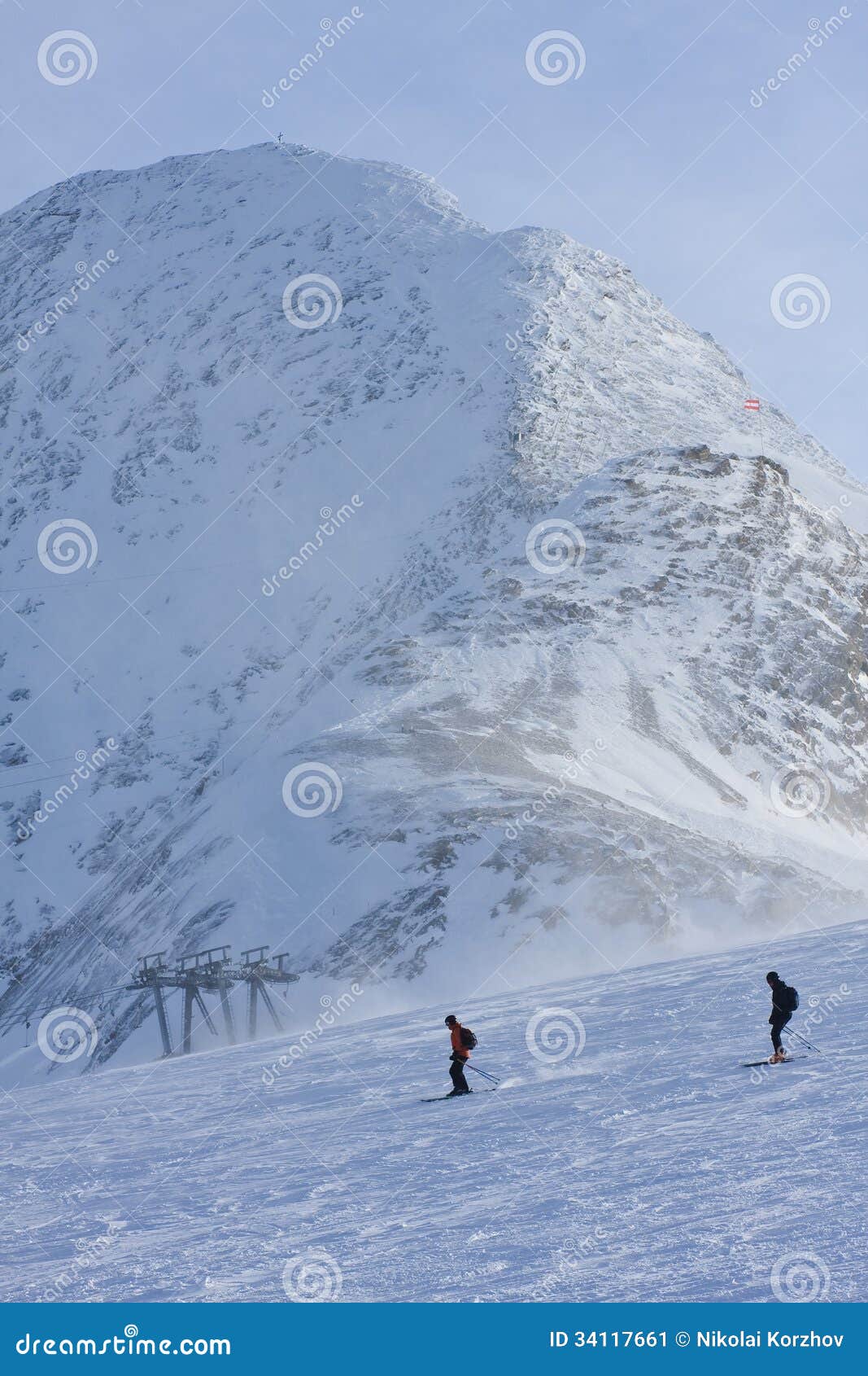 Ski Resort of Kaprun, Austria Editorial Photo - Image of mountain, cold ...