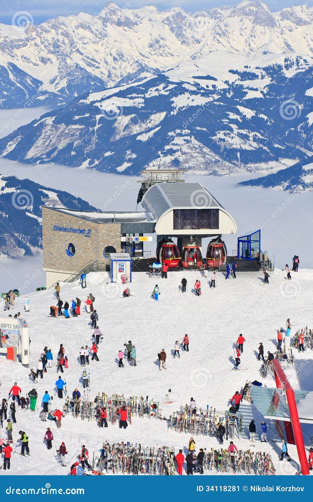 Ski Resort of Kaprun, Austria Editorial Photo - Image of winter ...