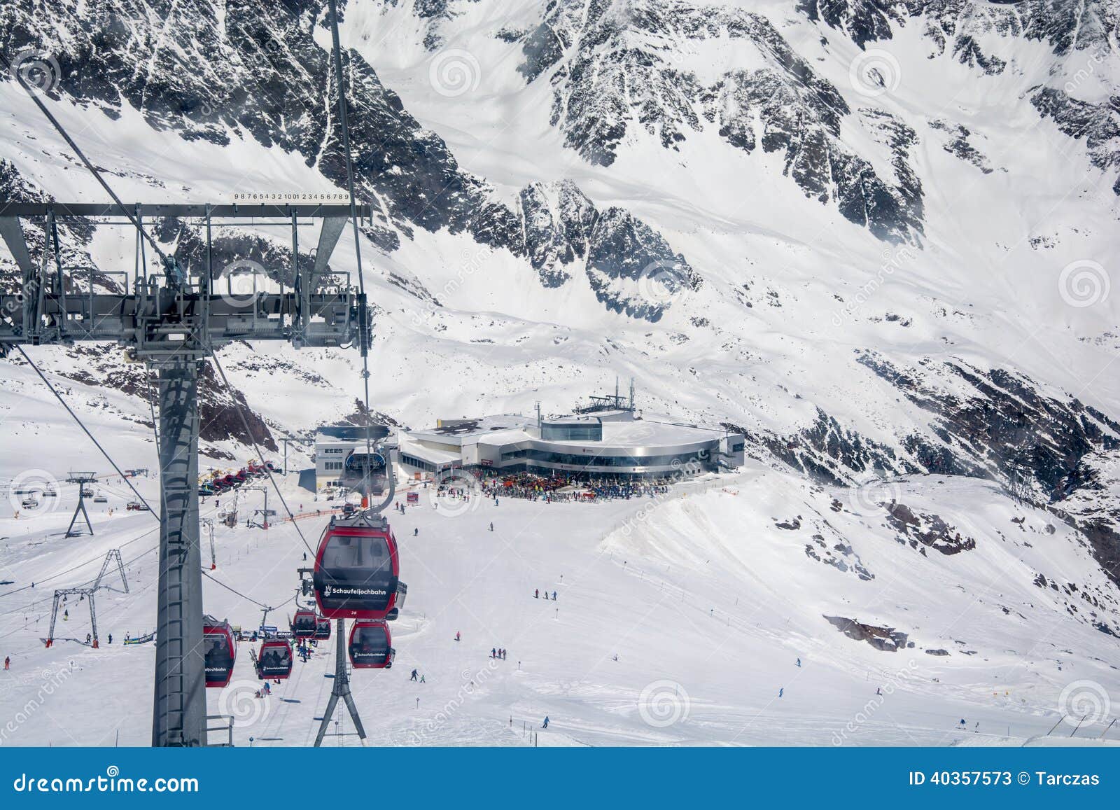 Ski Resort of Neustift Stubai Glacier Editorial Stock Photo - Image of ...