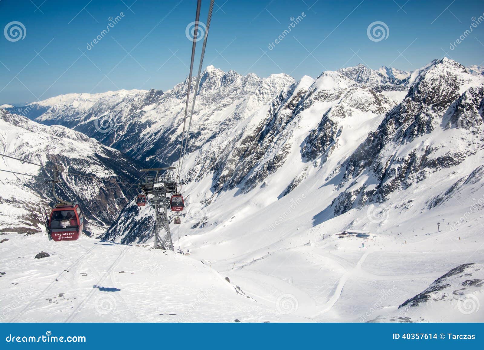 Ski Resort of Neustift Stubai Glacier Editorial Stock Image - Image of ...