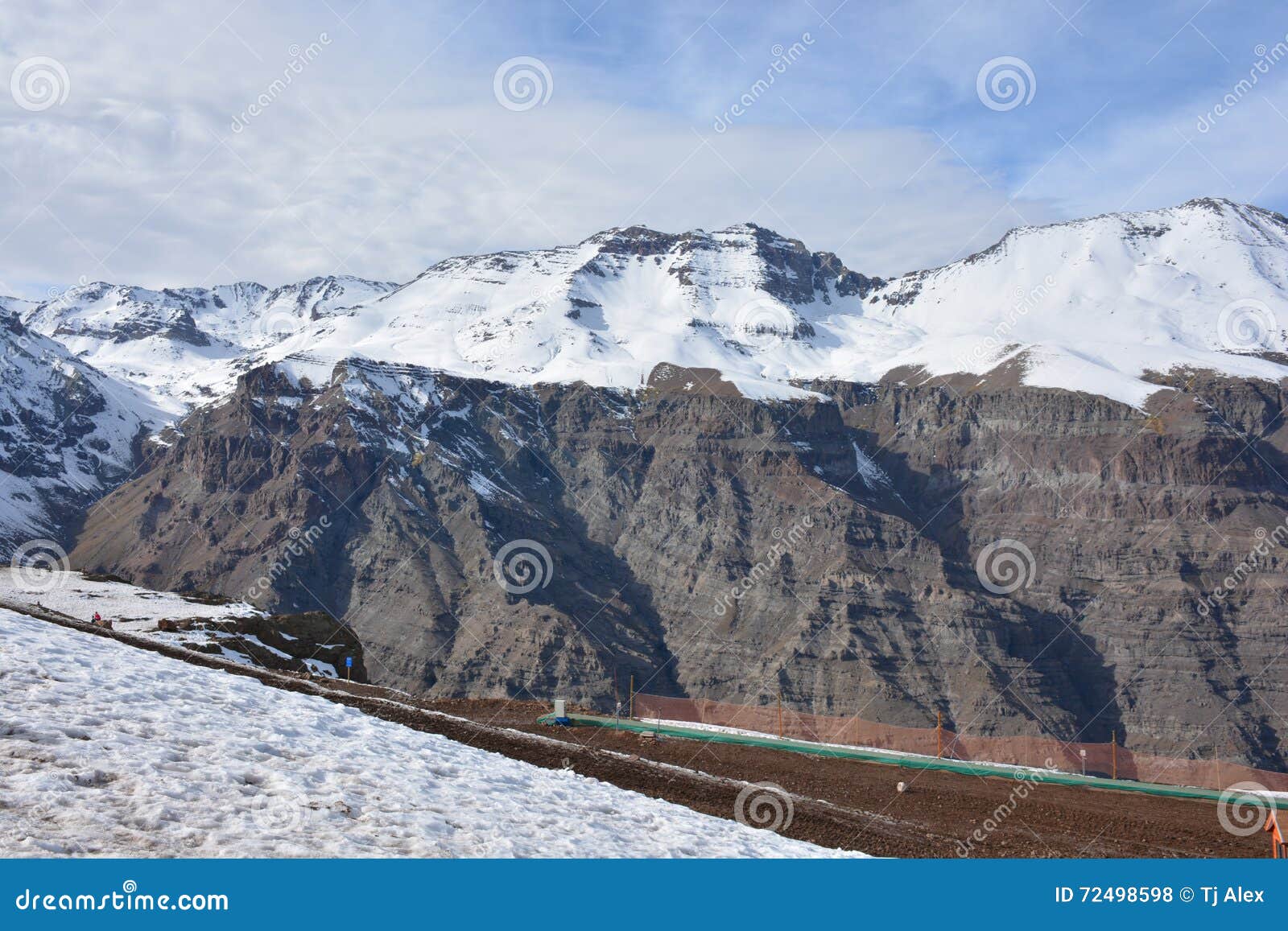 Ski Resort in Santiago Chile Stock Photo - Image of snow, hills: 72498598