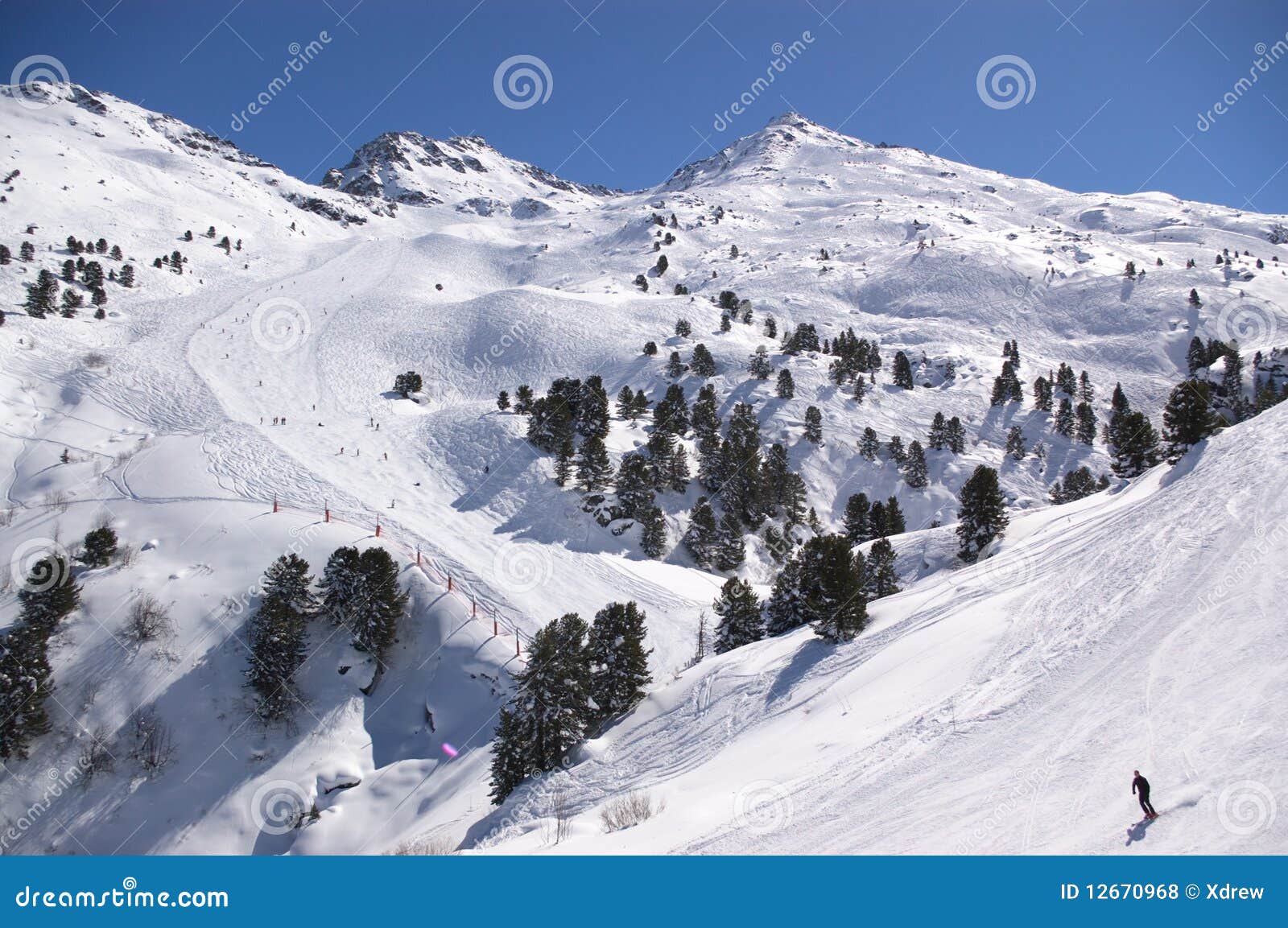 Ski resort winter view stock photo. Image of atmosphere - 12670968