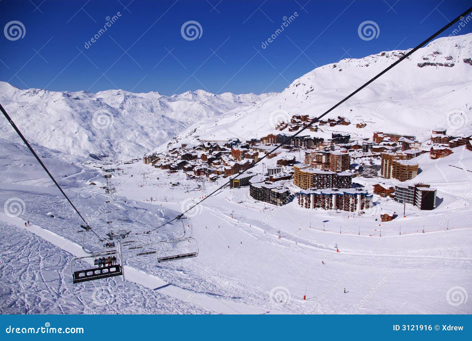Ski resort winter view stock photo. Image of mountains - 3121916