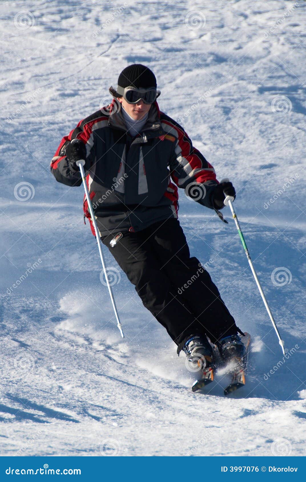 Ski rider stock photo. Image of mountains, downhill, tourist - 3997076