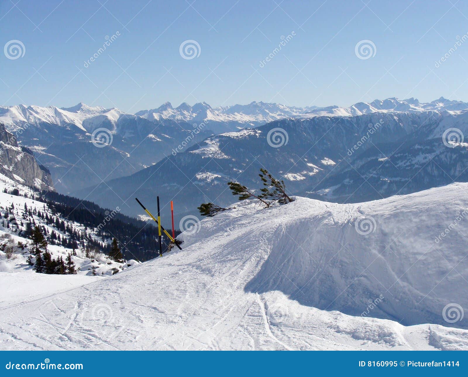 Ski Run stock image. Image of panorama, skiing, tourism - 8160995
