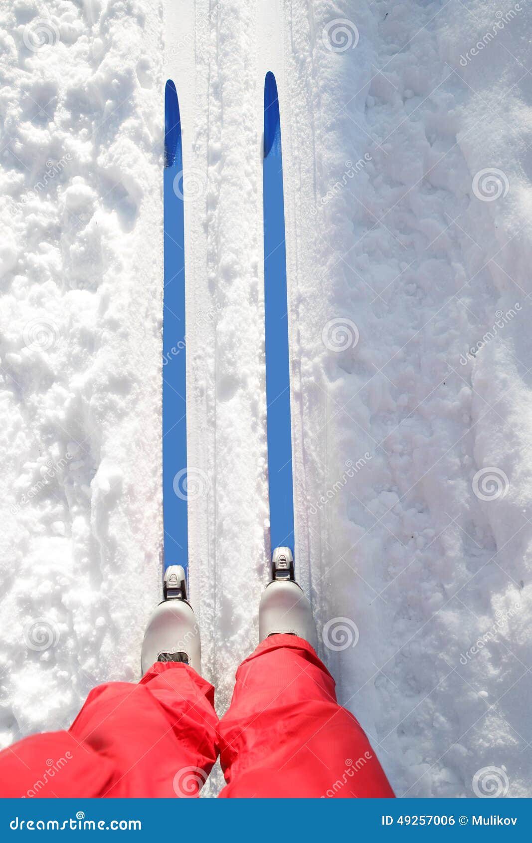 Ski run stock photo. Image of crosscountry, cross, flat - 49257006