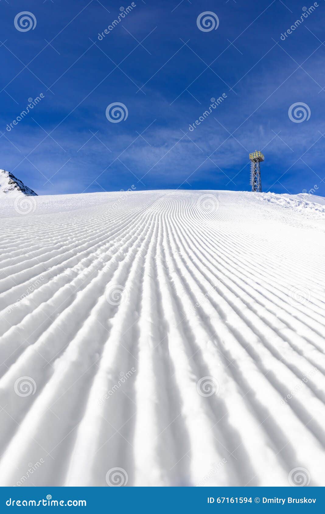 Ski run trail snowcat stock photo. Image of cold, activity - 67161594