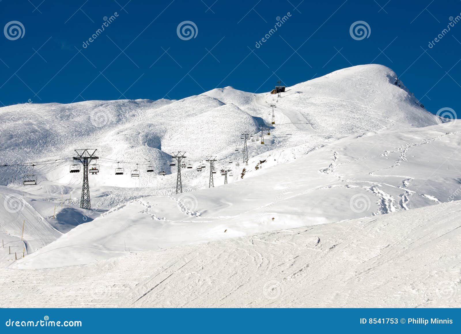 Ski Runs stock image. Image of snow, scenic, kleine, swiss - 8541753