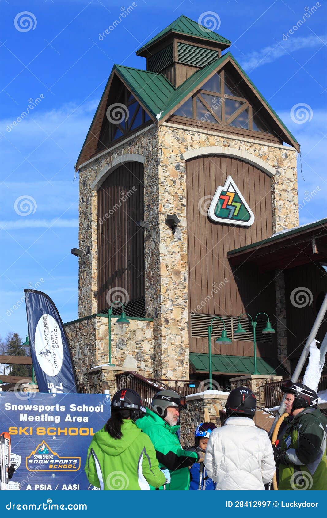 Ski School editorial photography. Image of adventure - 28412997