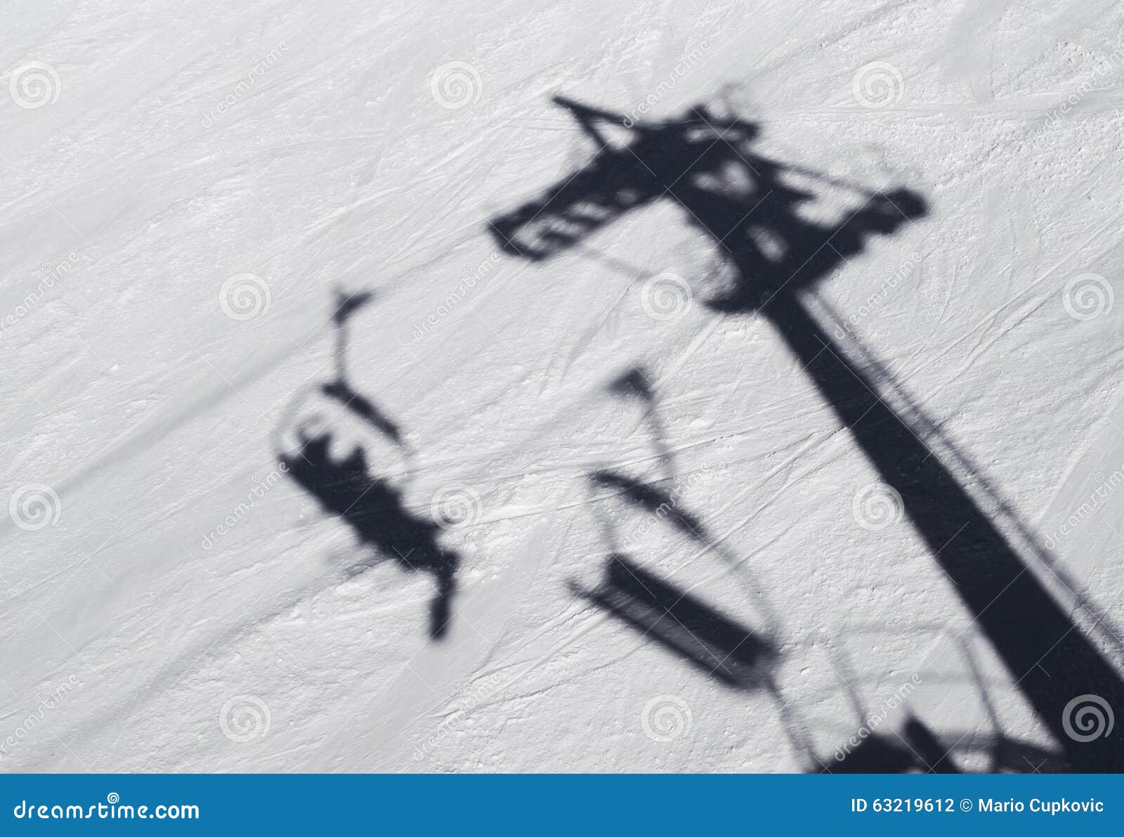 Ski shadow stock photo. Image of active, cool, bench - 63219612
