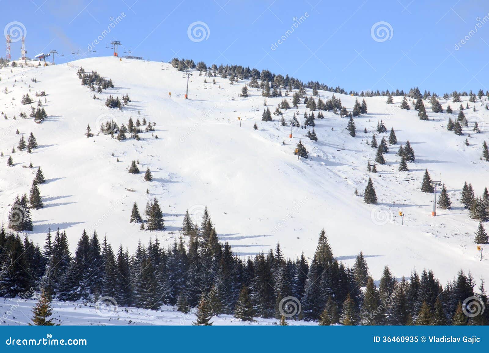 Ski slope stock image. Image of nature, piste, active - 36460935