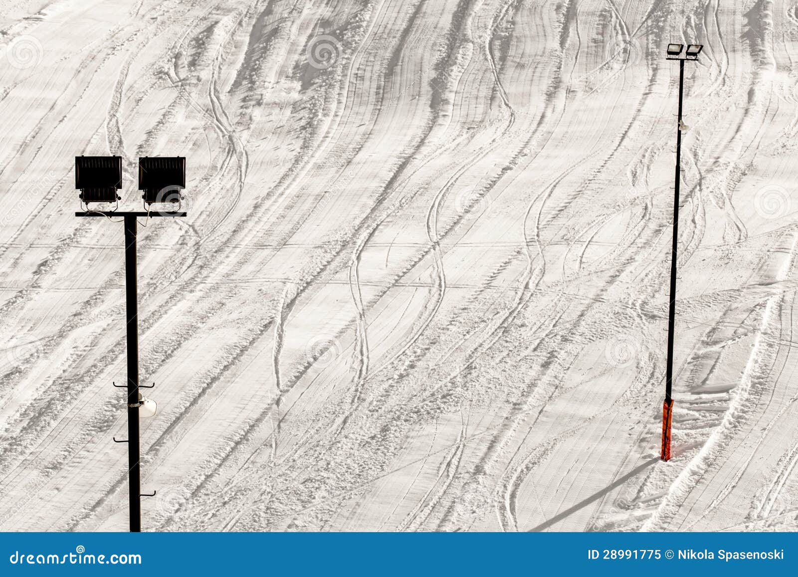 Ski slopes lighting stock image. Image of mountain, background - 28991775