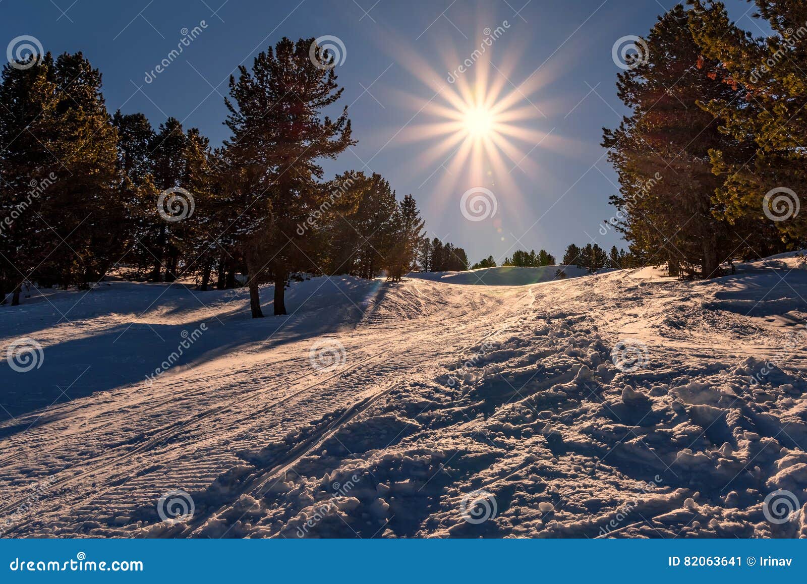 Ski Slopes Mountain Winter Sun Stock Image - Image of outdoors, relief ...