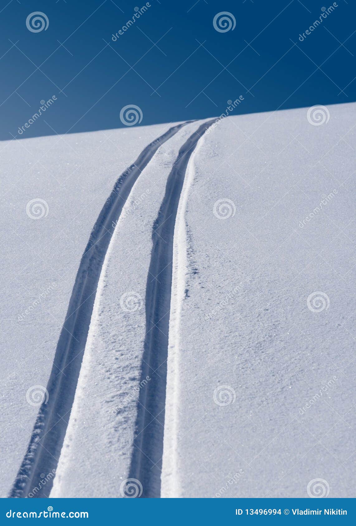 Ski track stock photo. Image of track, sport, frost, snow - 13496994