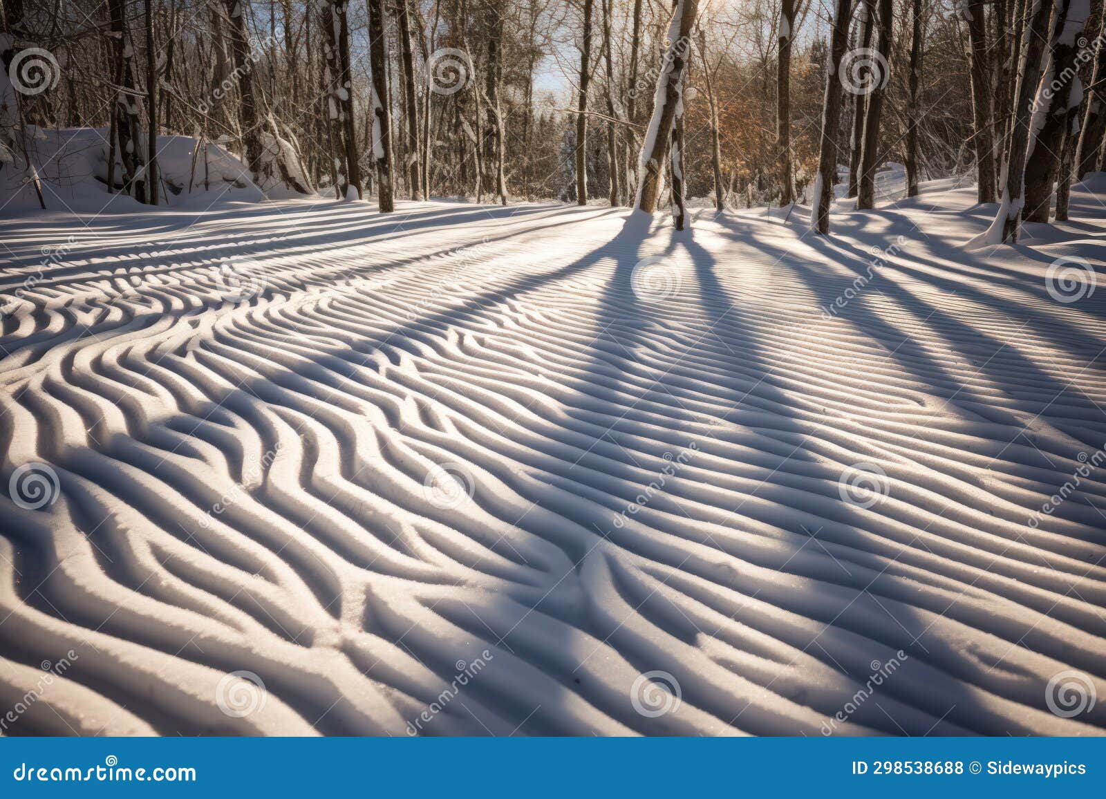 Ski Trail Patterns - Generative AI Stock Illustration - Illustration of ...
