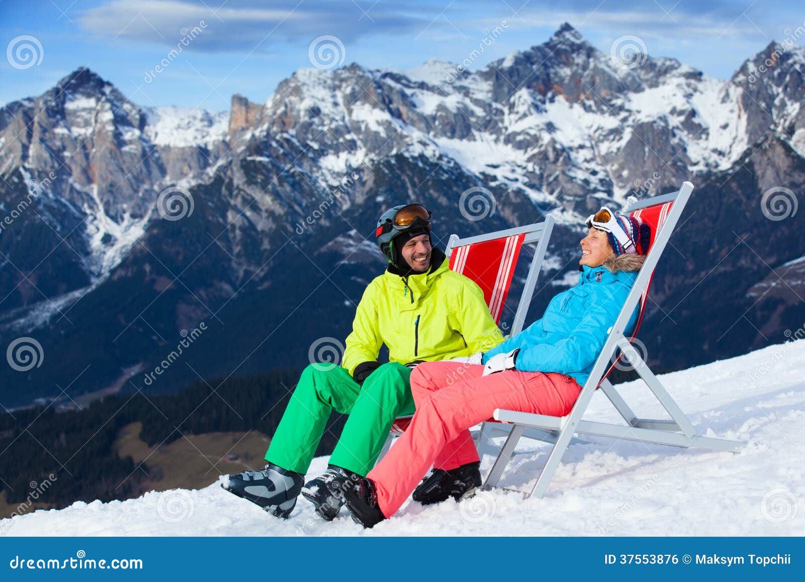 Ski Vacation - Resting Skier. Stock Photo - Image of alone, active ...