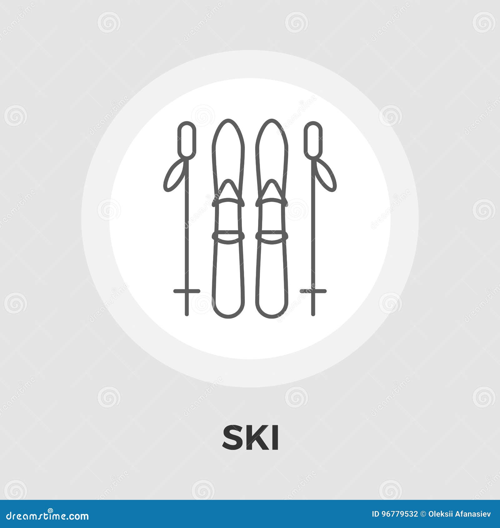 Ski vector vlak pictogram vector illustratie. Illustration of reeks ...