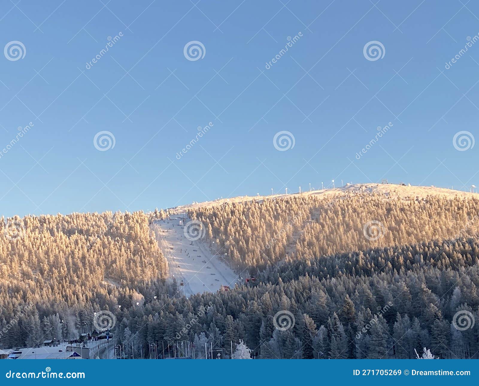 Ski World Cup Slope in Levi in Finland Stock Image - Image of lapland ...