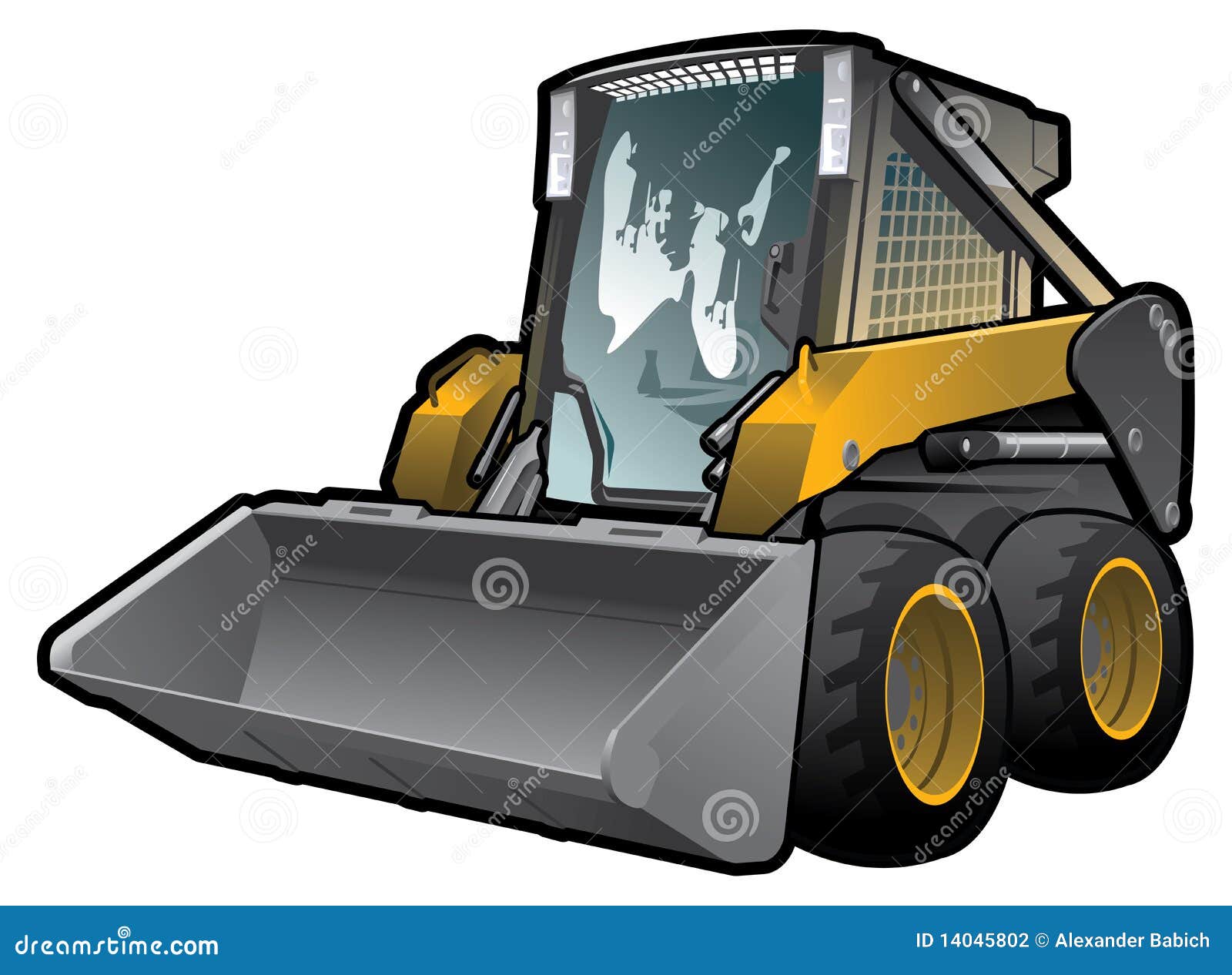Skid Loader Icon. Trendy Skid Loader Logo Concept On White Background ...