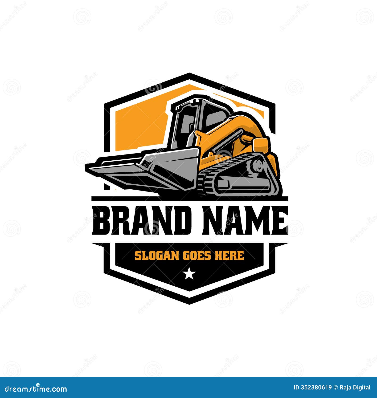 Skid Loader Logo Vector EPS Isolated | CartoonDealer.com #352380619