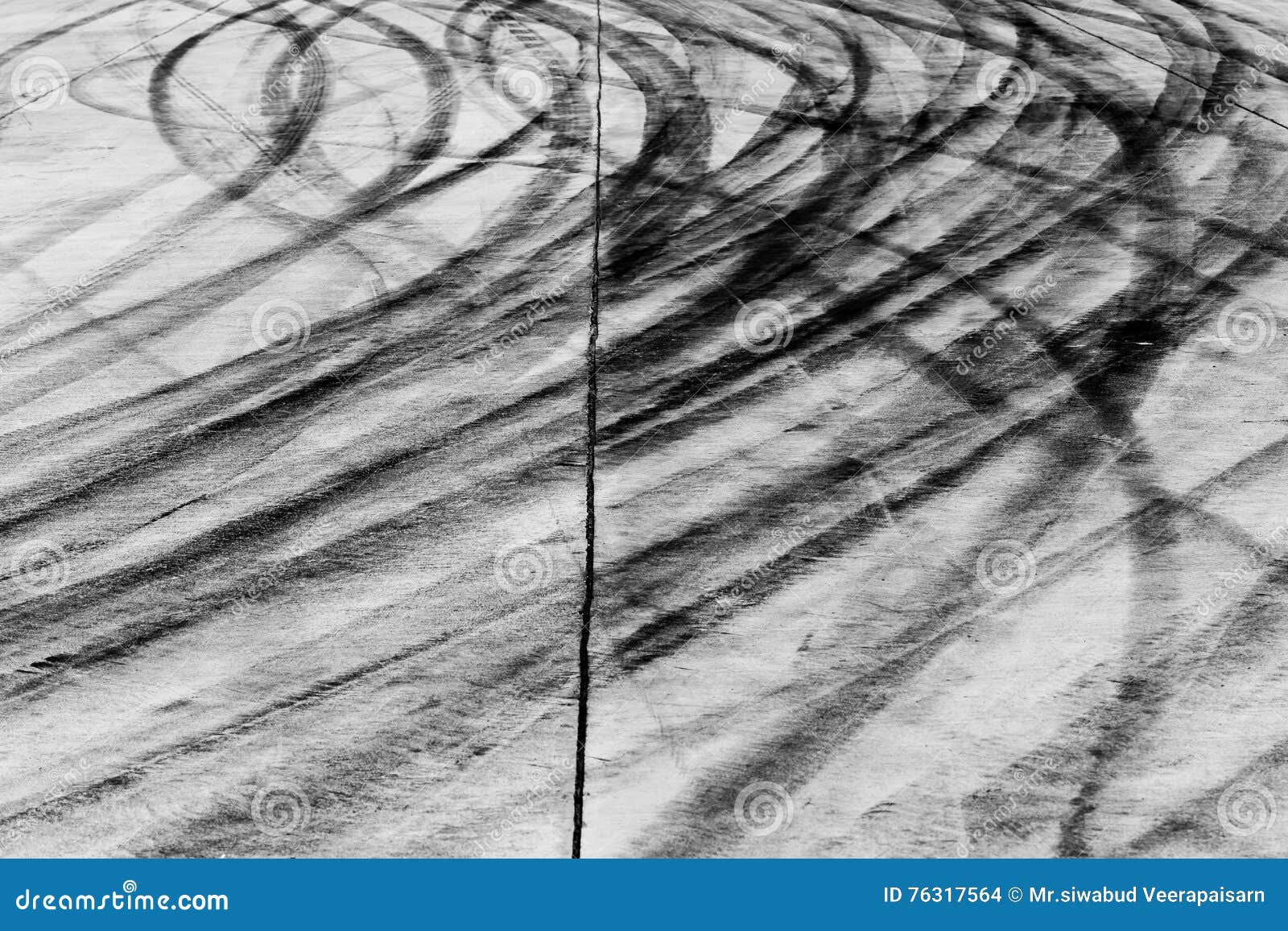 Skid marks on road surface stock photo. Image of driving - 76317564