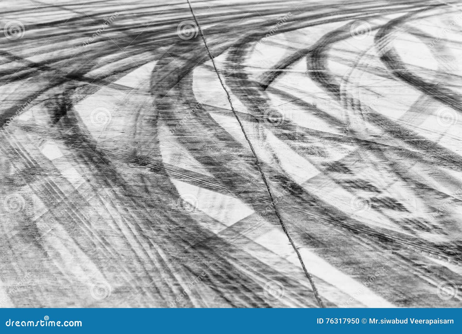 Skid marks on road surface stock photo. Image of danger - 76317950