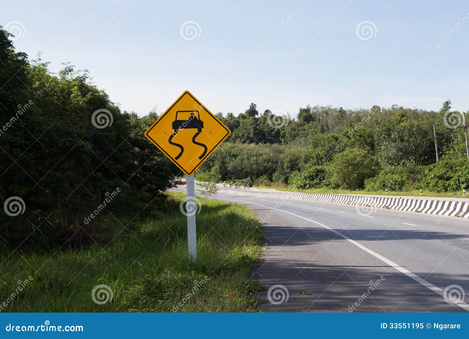 Skid road sign stock image. Image of safety, road, carefully - 33551195