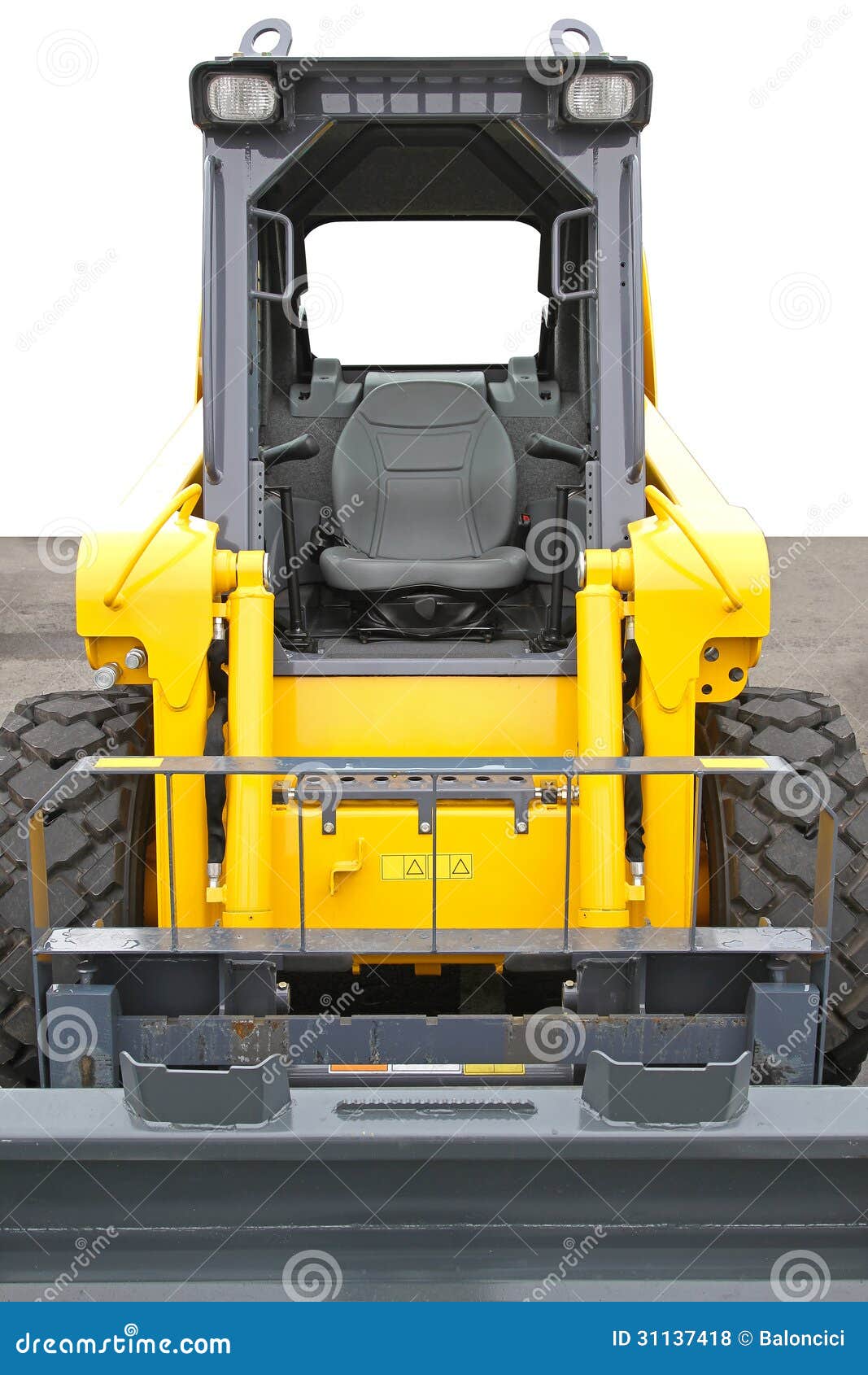 Skid steer front loader stock photo. Image of industrial - 31137418