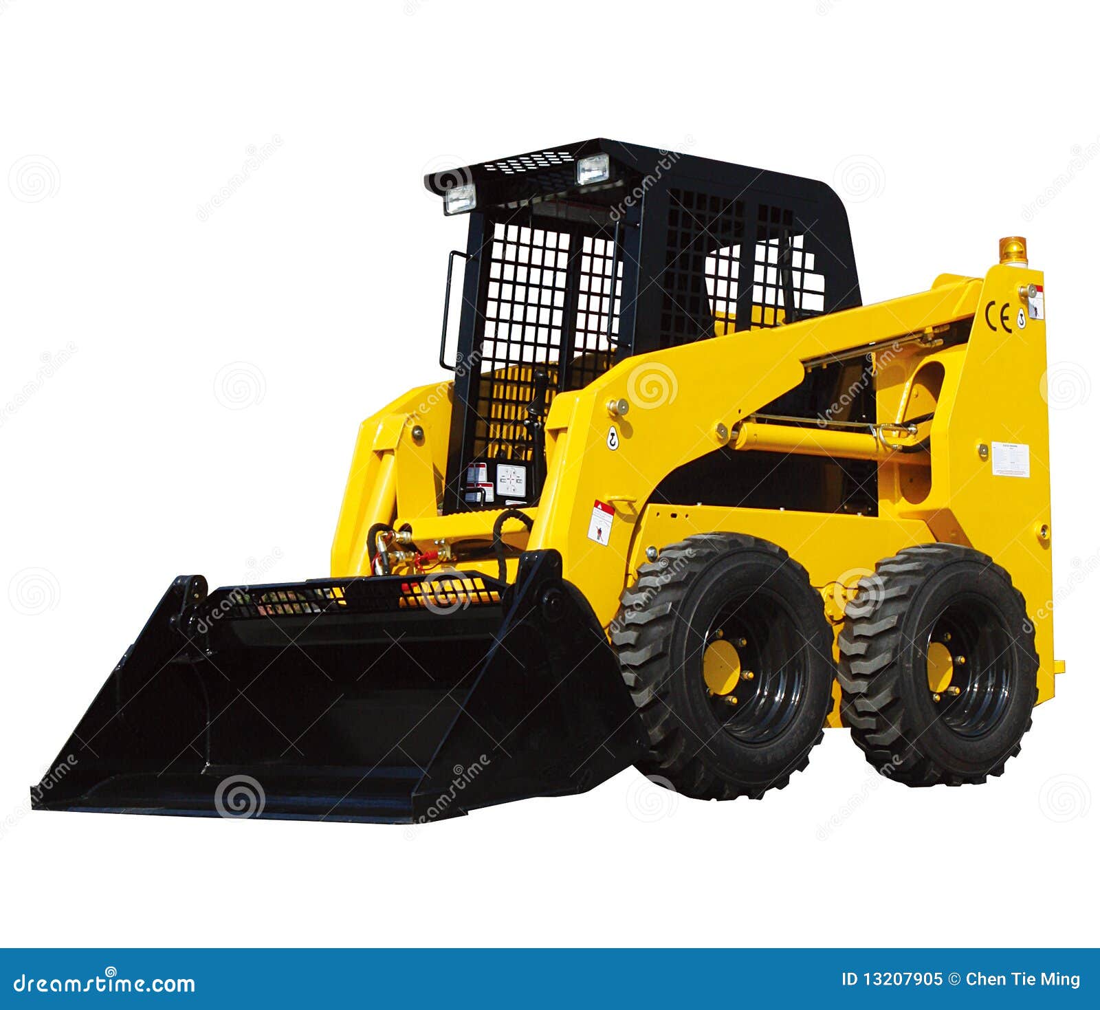 Skid steer loader stock image. Image of modern, agricultural - 13207905
