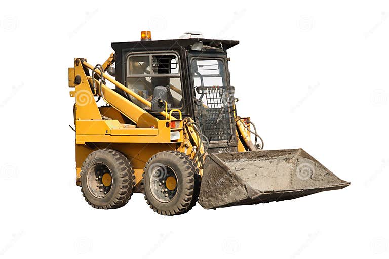 Skid steer loader stock photo. Image of asphalt, tractor - 15397200