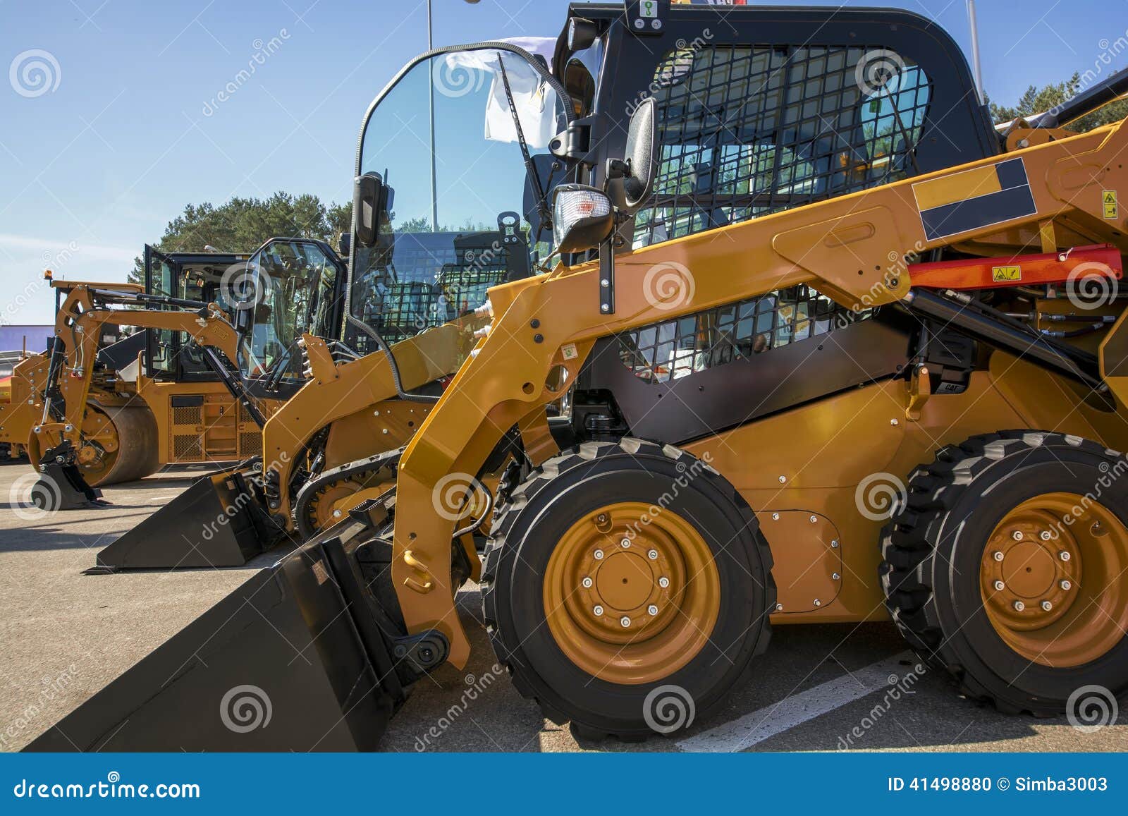 Skid steer loader stock photo. Image of track, compact - 41498880