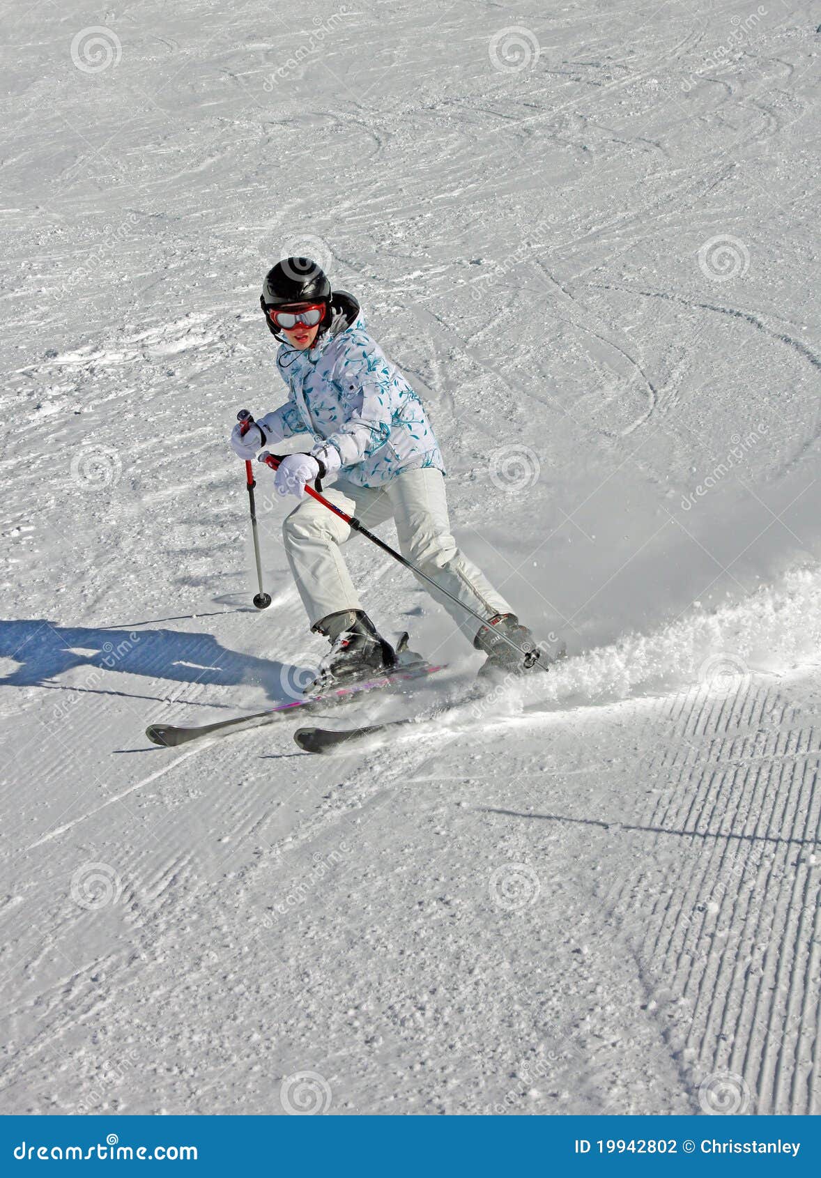 Skier stock photo. Image of powder, mountain, people - 19942802