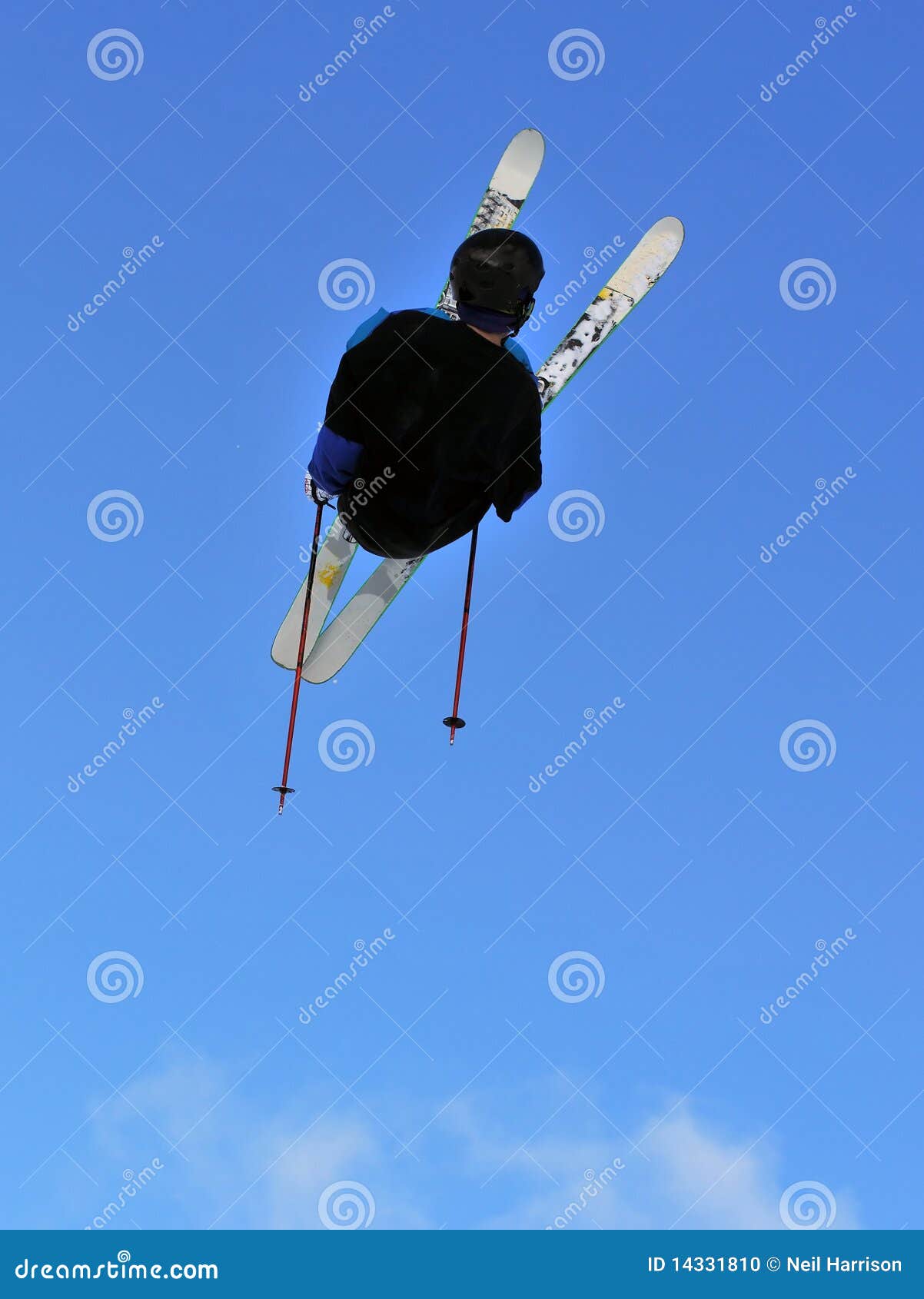 Skier in the air stock photo. Image of alps, freerider - 14331810