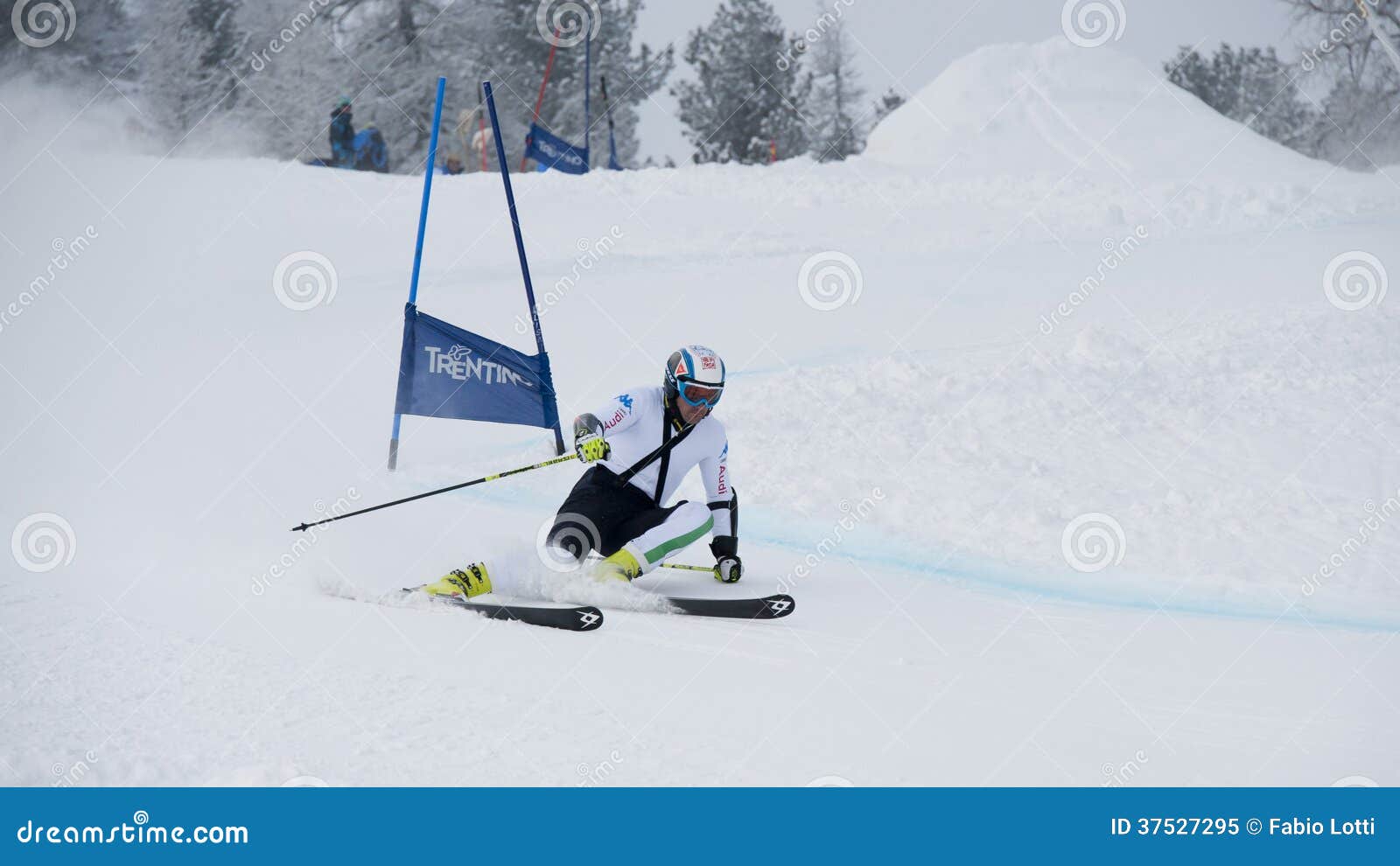 Skier in Giant Slalom Test editorial image. Image of fast - 37527295