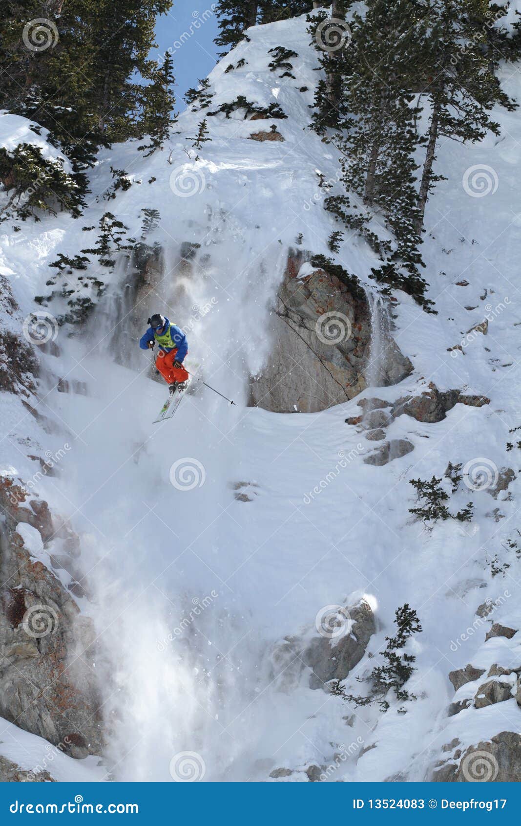 Skier Jumps in IFSA Freeskiing Finals Editorial Stock Photo - Image of ...