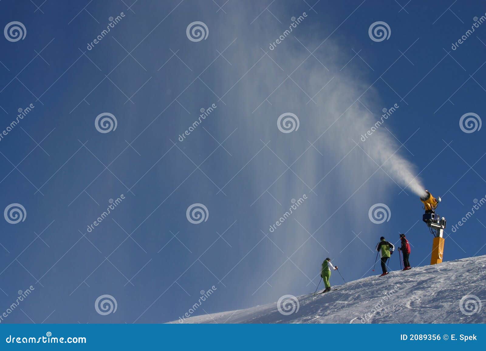 Skiers in the snow stock photo. Image of austria, board - 2089356