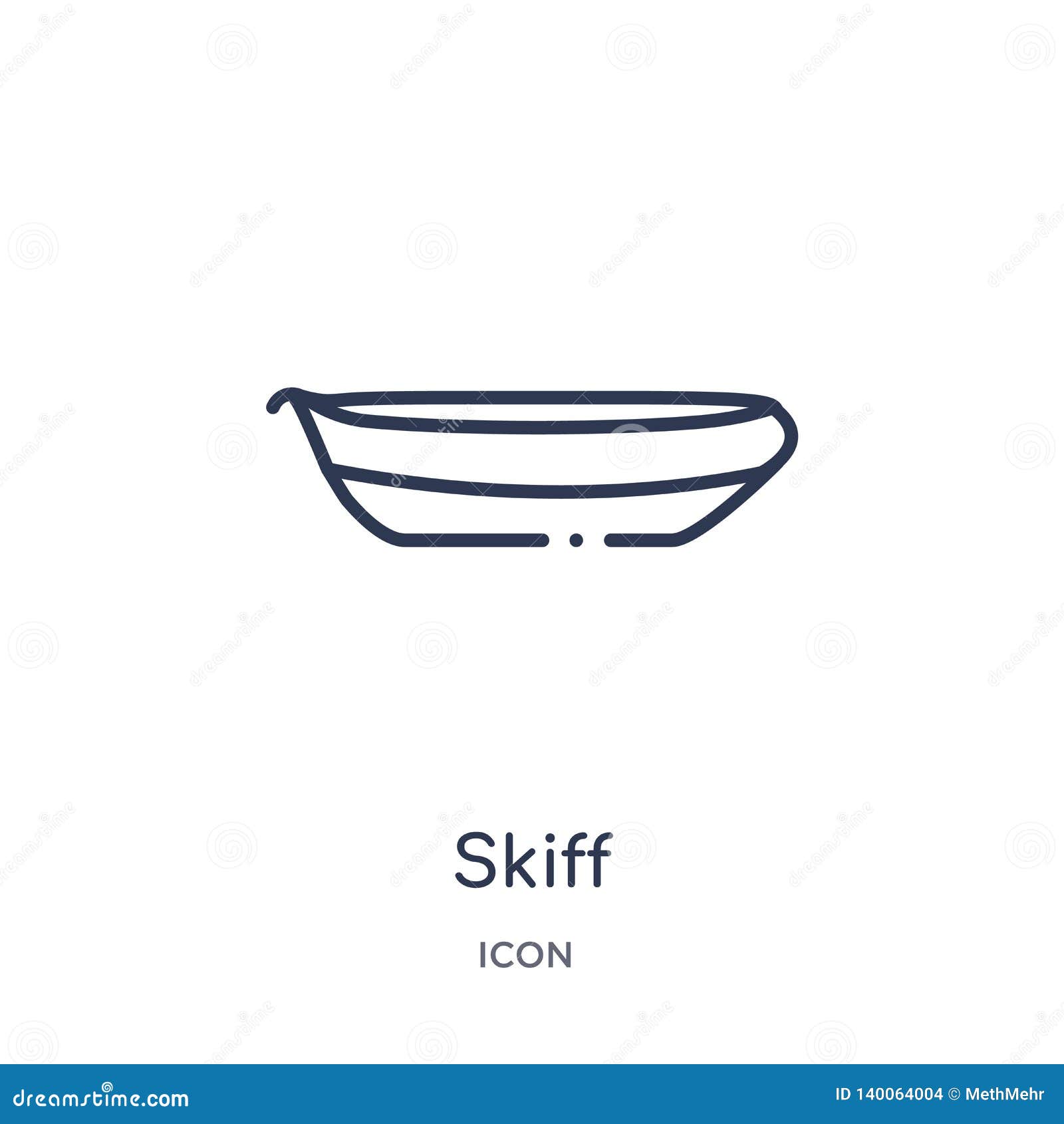 Skiff Icon. Trendy Skiff Logo Concept On White Background From N Vector ...
