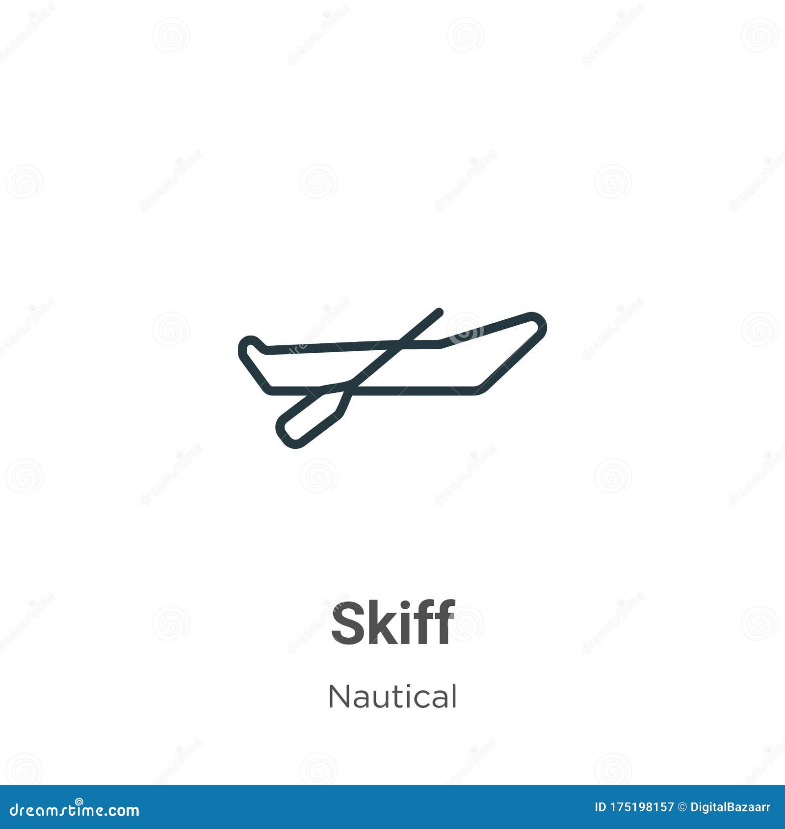 Skiff Icon. Trendy Skiff Logo Concept On White Background From N Vector ...