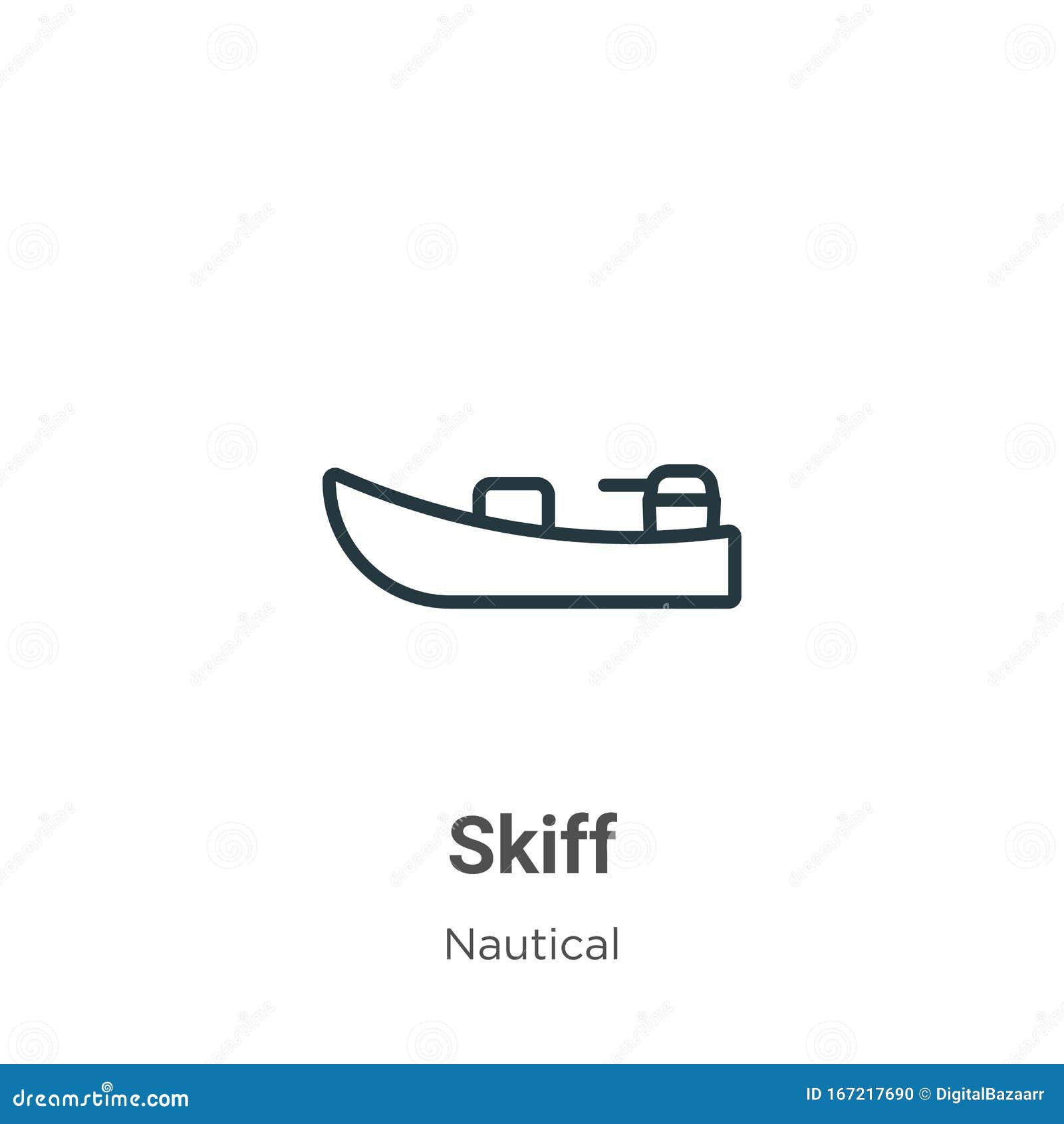 Skiff Icon. Trendy Skiff Logo Concept On White Background From N Vector ...