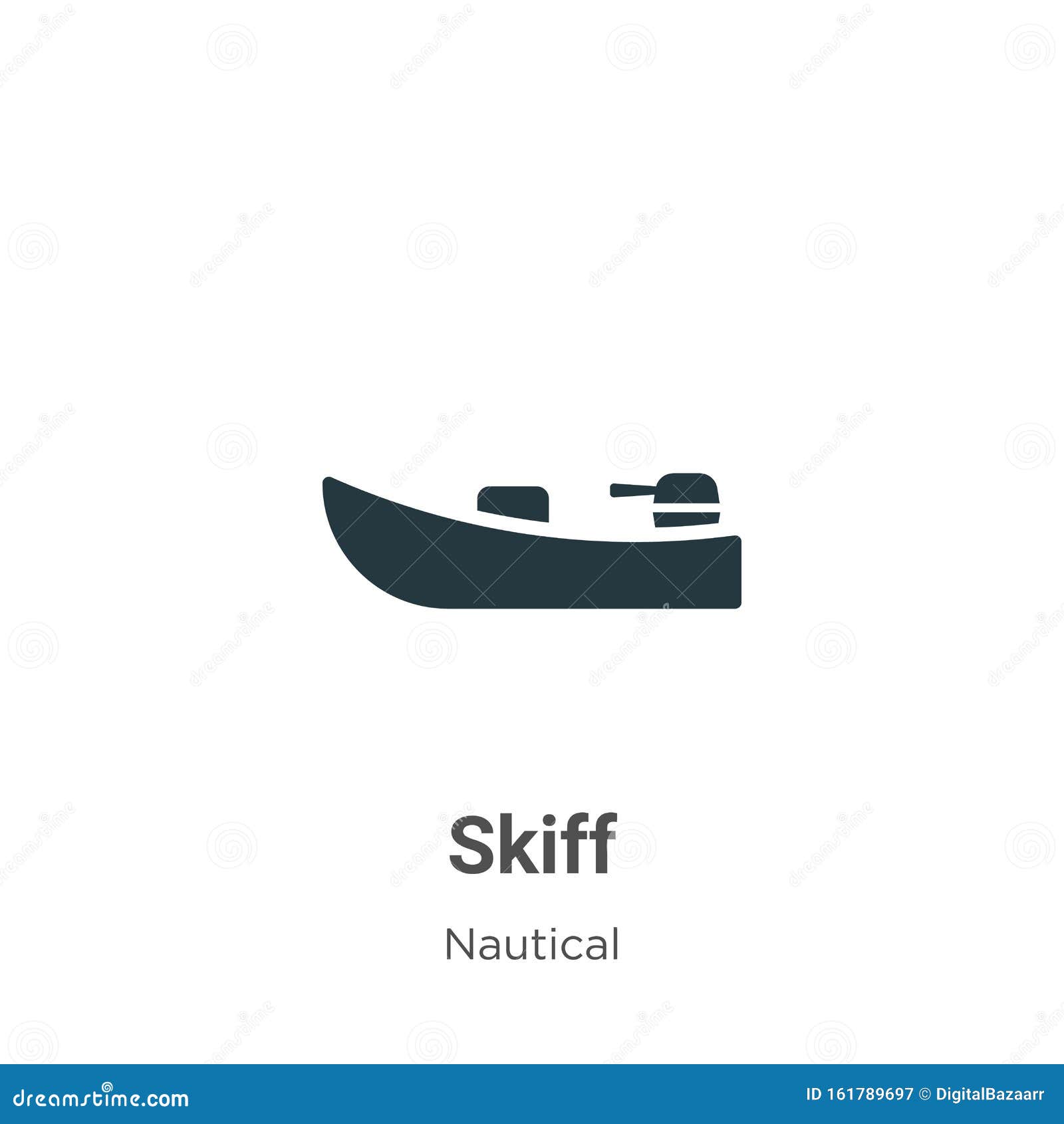 Skiff Icon. Trendy Skiff Logo Concept On White Background From N Vector ...