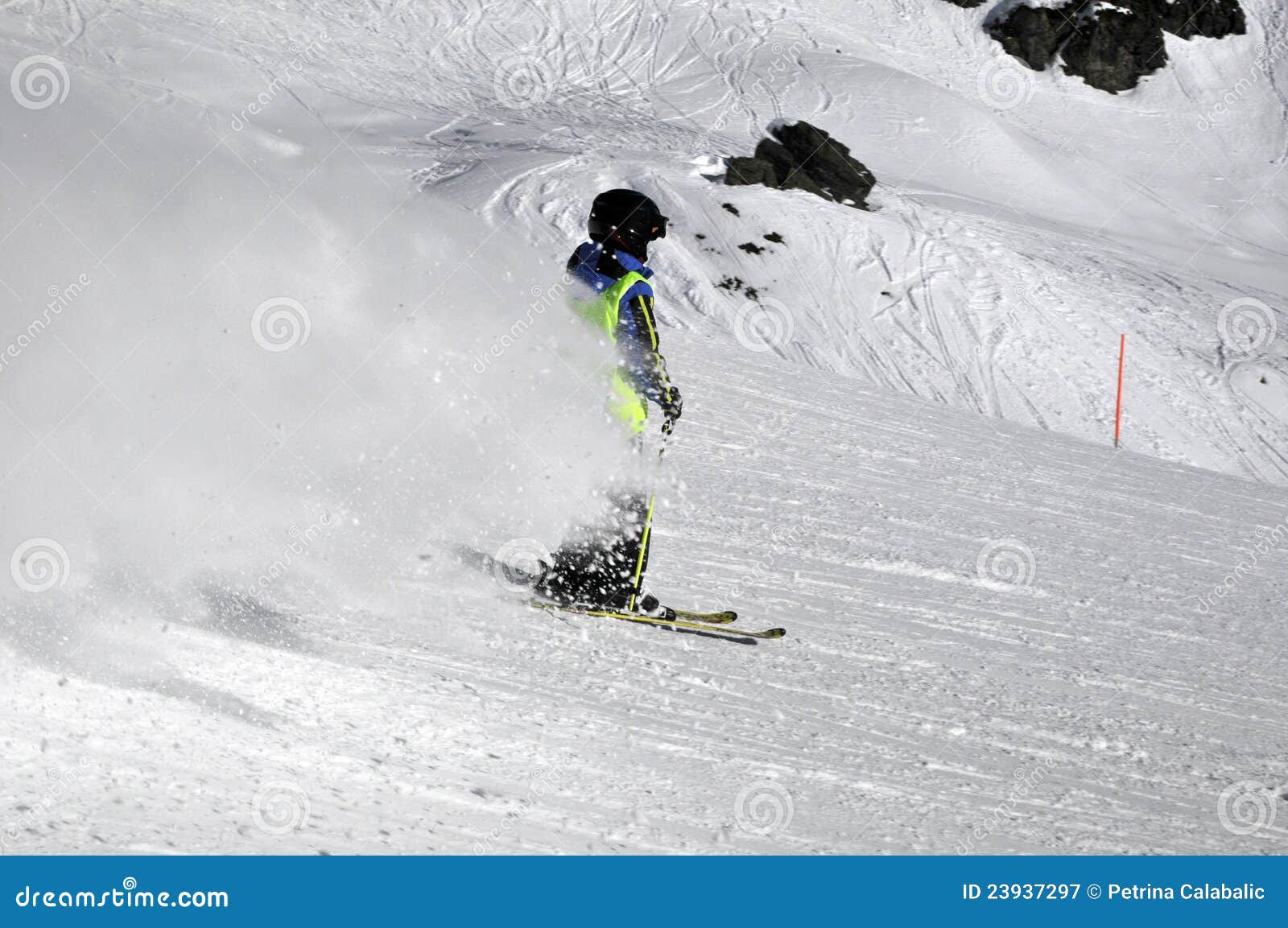 Skiing stock image. Image of snow, slide, recreation - 23937297