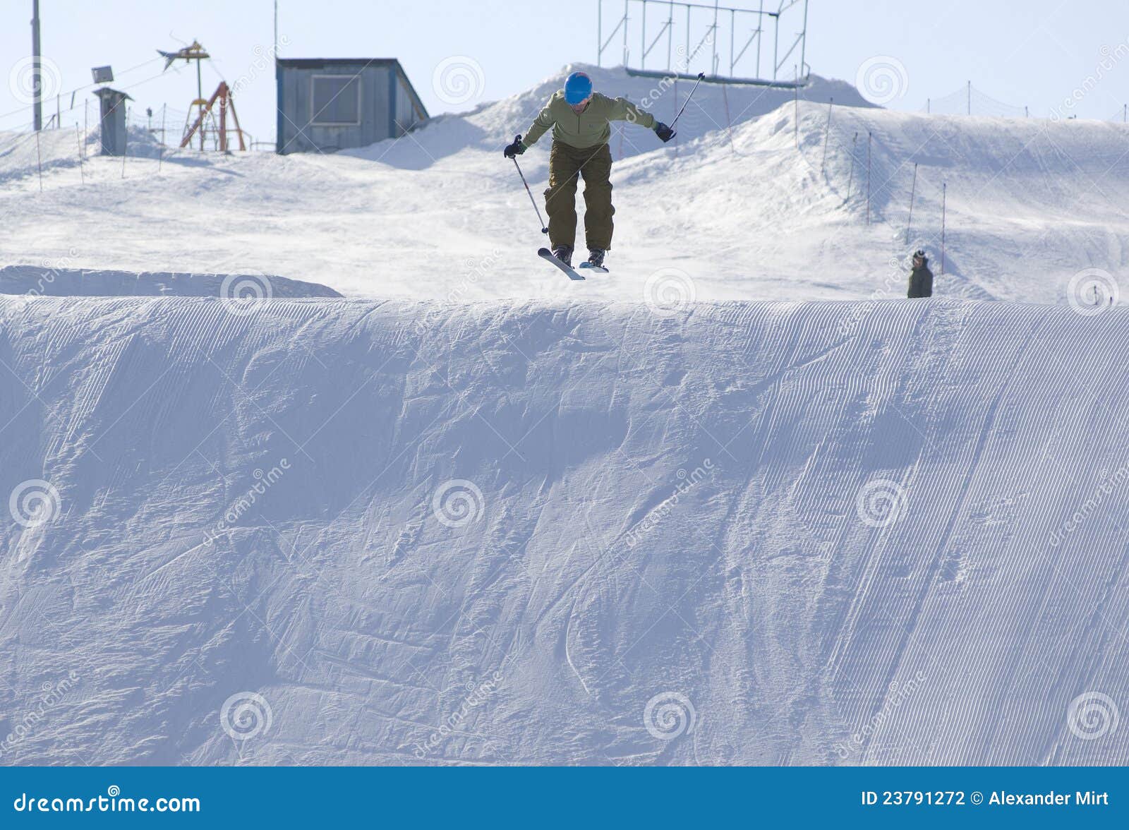 Skiing on big slalom trace editorial photography. Image of cold - 23791272