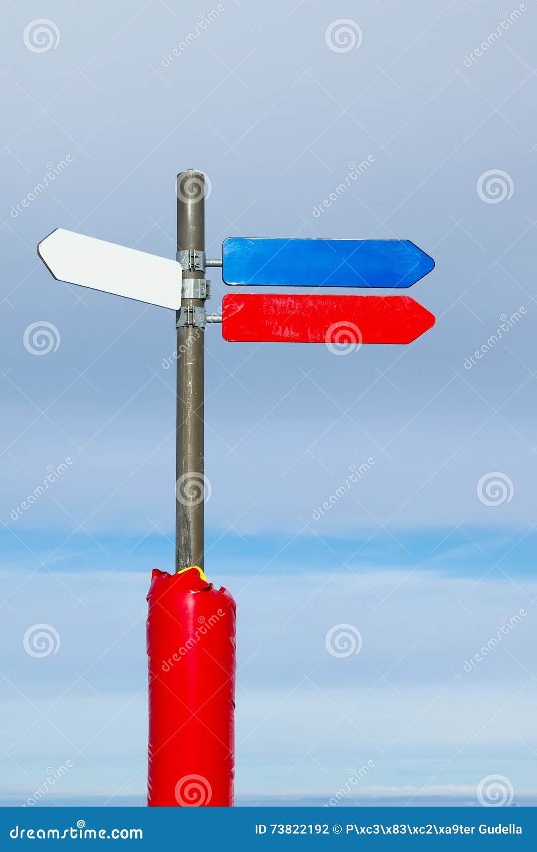 Skiing Direction Signs stock photo. Image of post, copyspace - 73822192