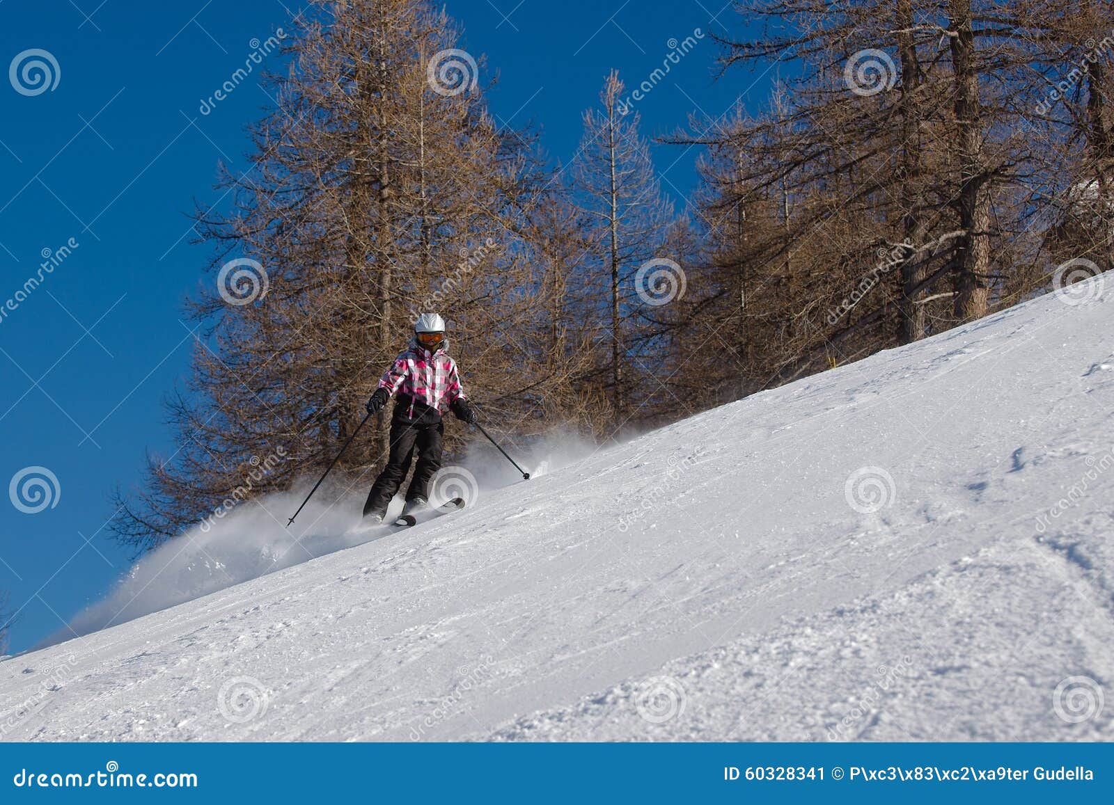 Skiing stock image. Image of resort, outdoor, alpine - 60328341