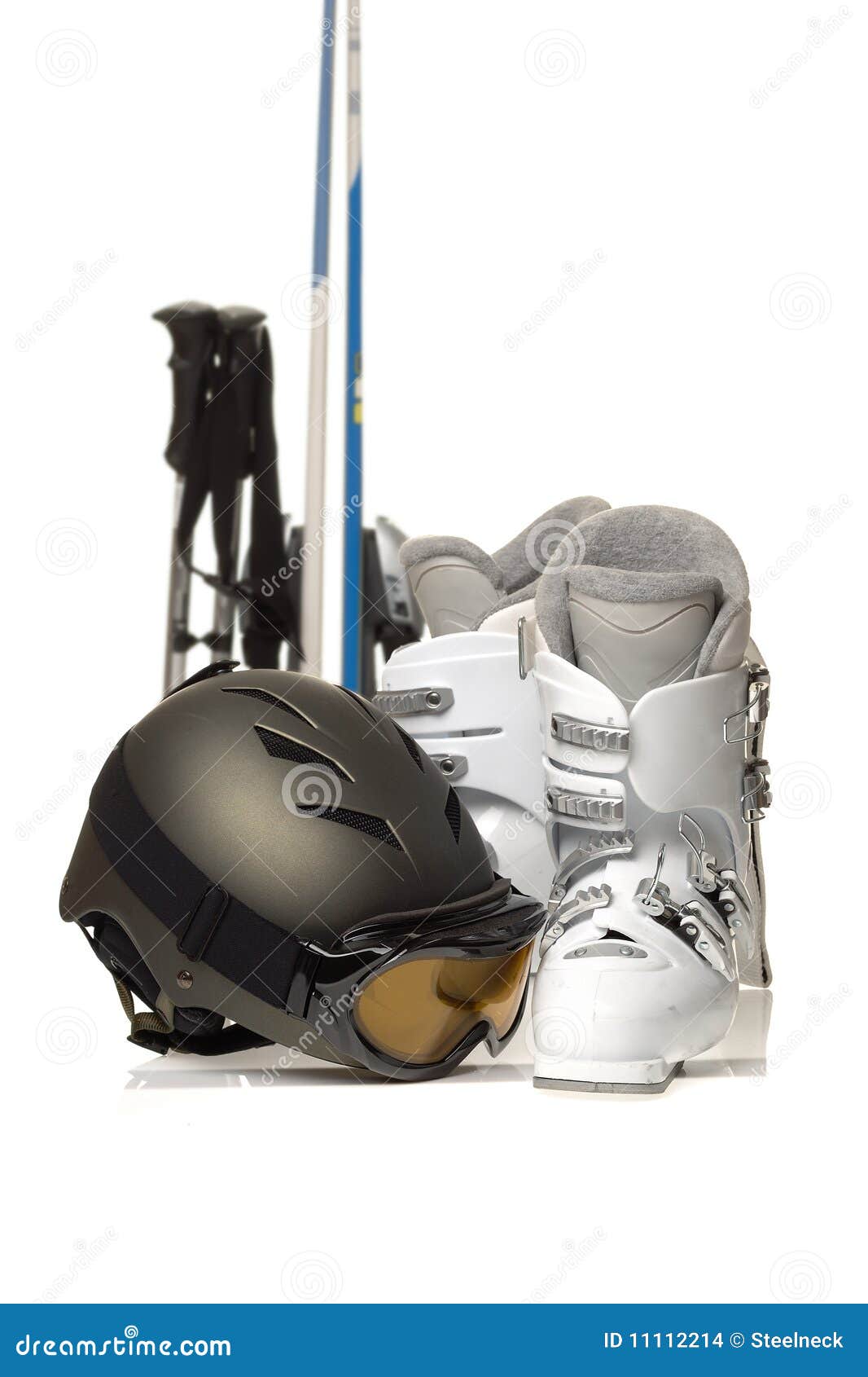 Skiing gear stock photo. Image of equipment, downhill - 11112214