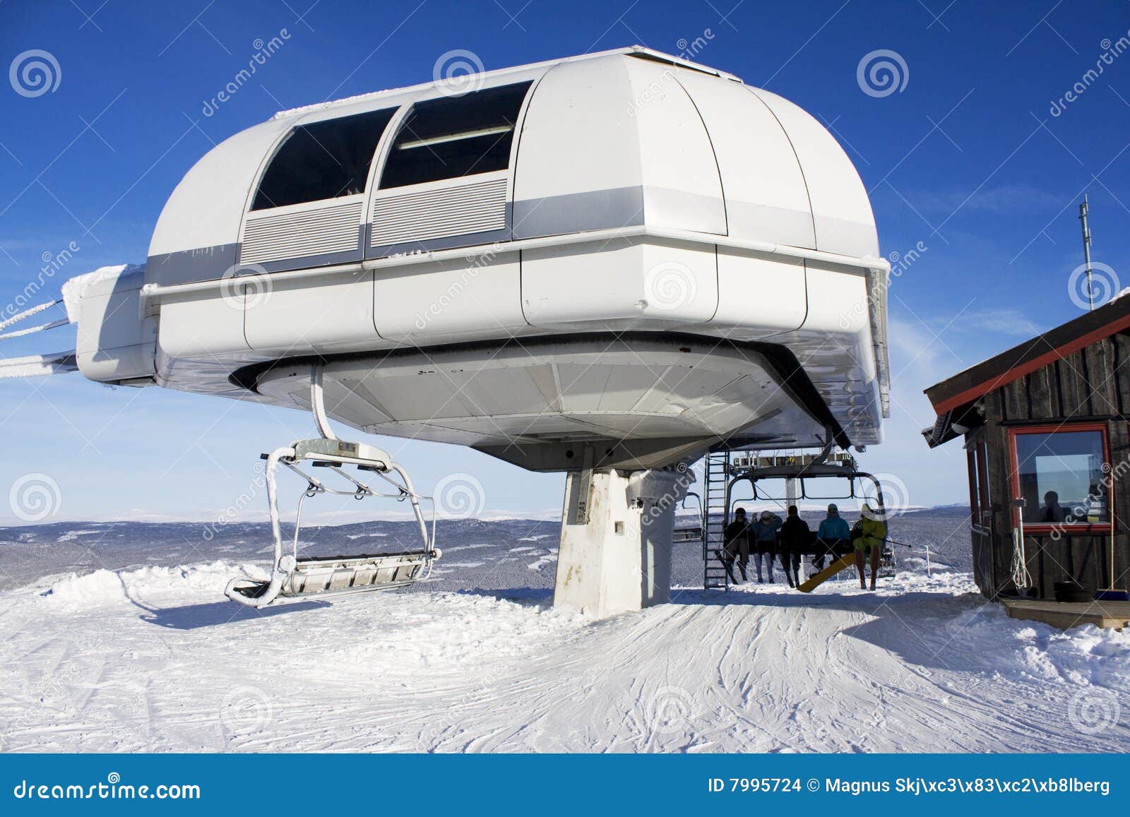Skiing lift engine stock photo. Image of lift, destinations - 7995724