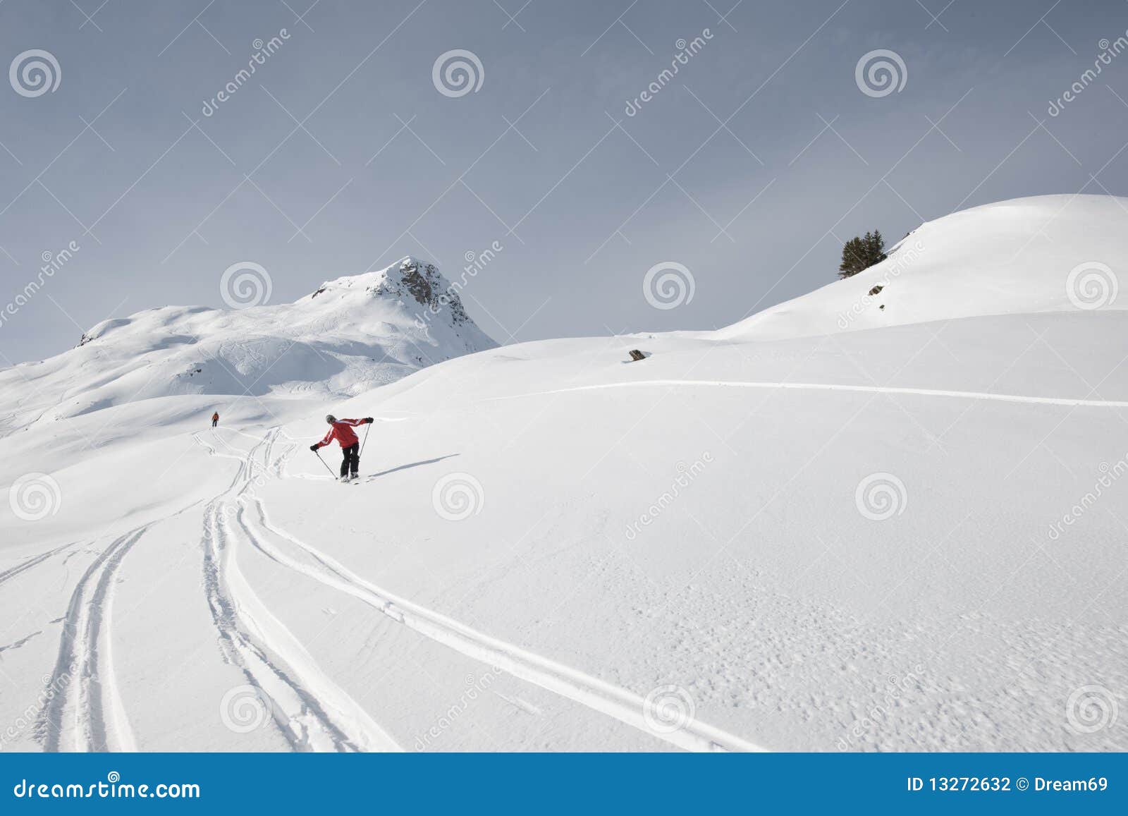 Skiing, men off piste stock photo. Image of joyful, resort - 13272632